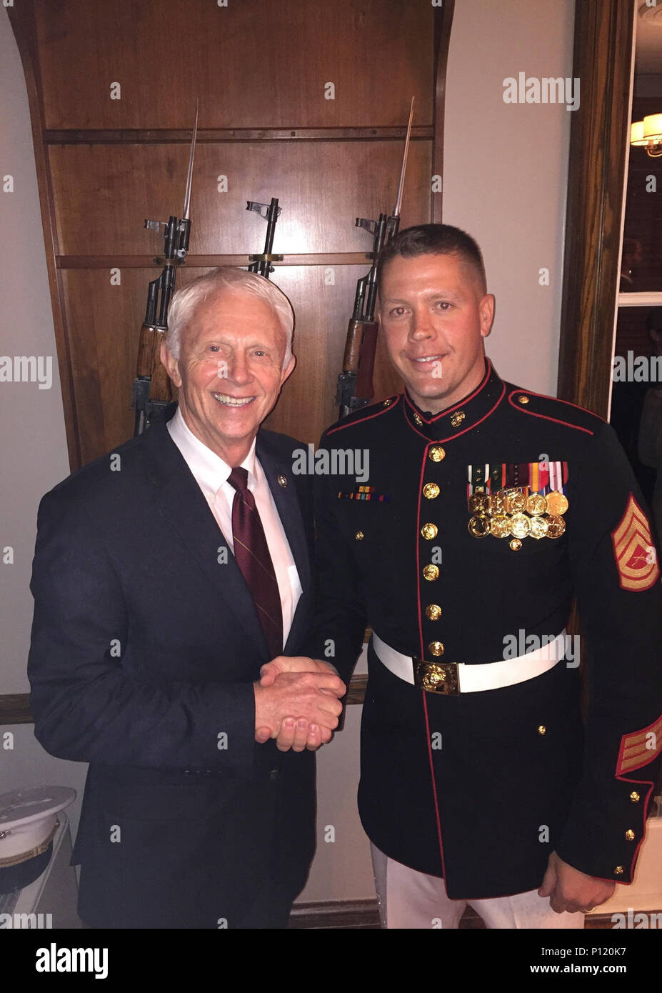 Gunnery Sgt. James Bolen and the U.S. Representative for Michigan's 1st ...