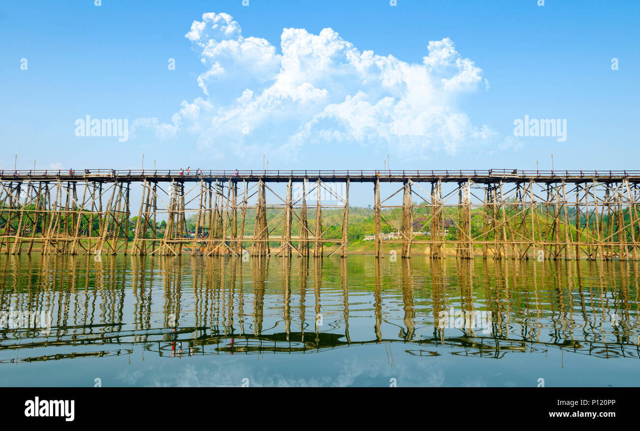 The old wooden bridge Bridge collapse Bridge across the river and Wood ...