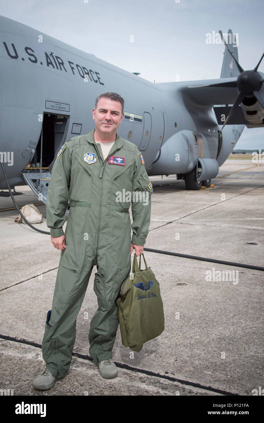 Col. Brian May, 403rd Operations Group commander, poses for a photo in ...