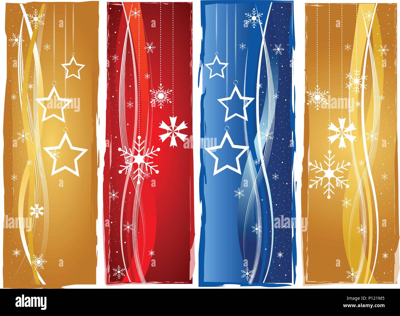 Set christmas trees gifts Stock Vector Images - Alamy