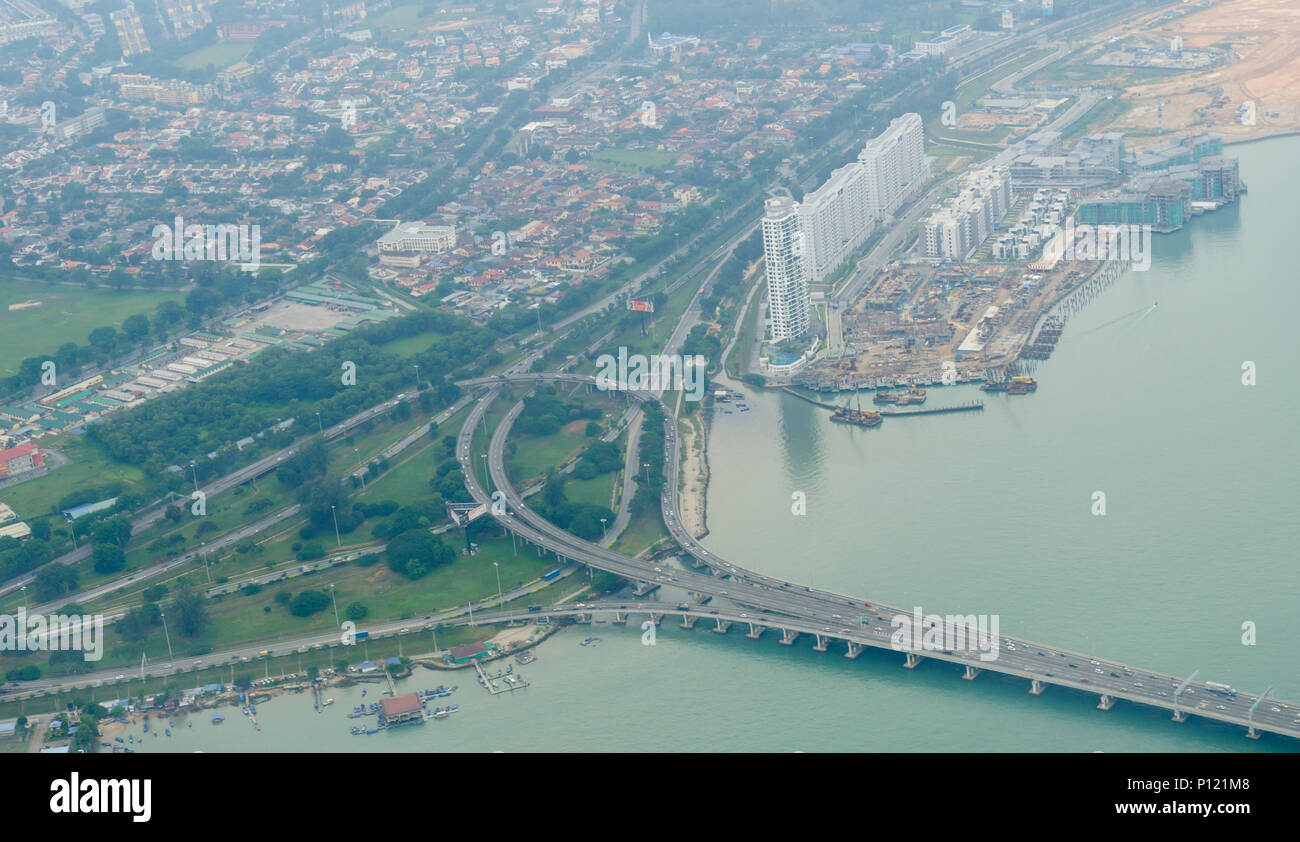 Aerial view over penang hill hi-res stock photography and images - Alamy