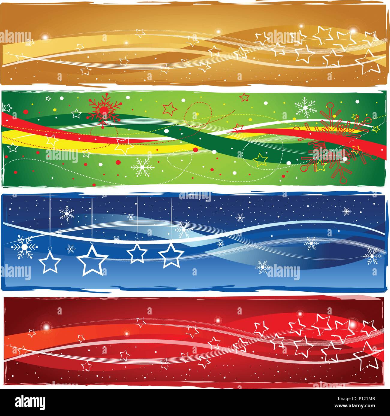 Set christmas trees gifts Stock Vector Images - Alamy