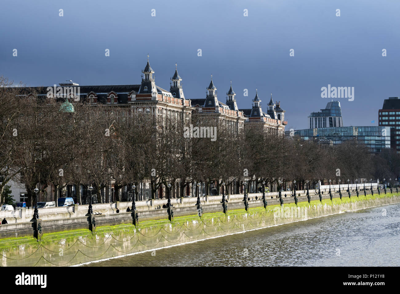 Albert Embankment, London Stock Photo - Alamy