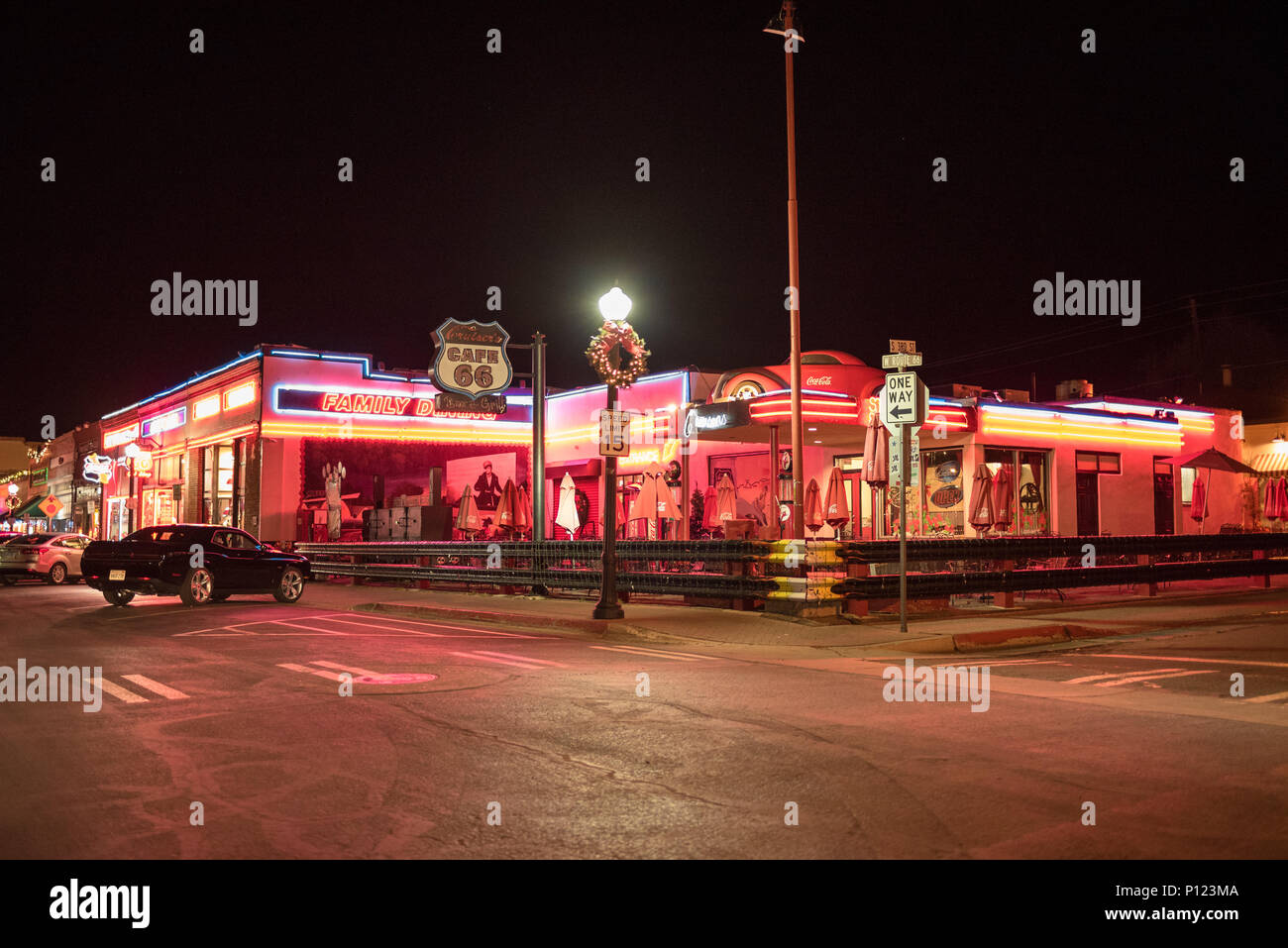 Route 66 neon signs hi-res stock photography and images - Alamy