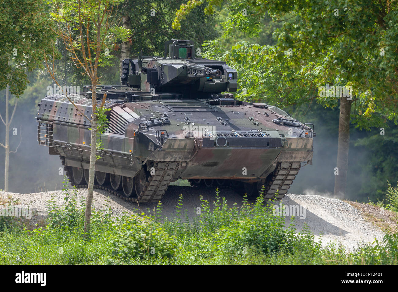 German infantry fighting vehicle drives on a street Stock Photo - Alamy