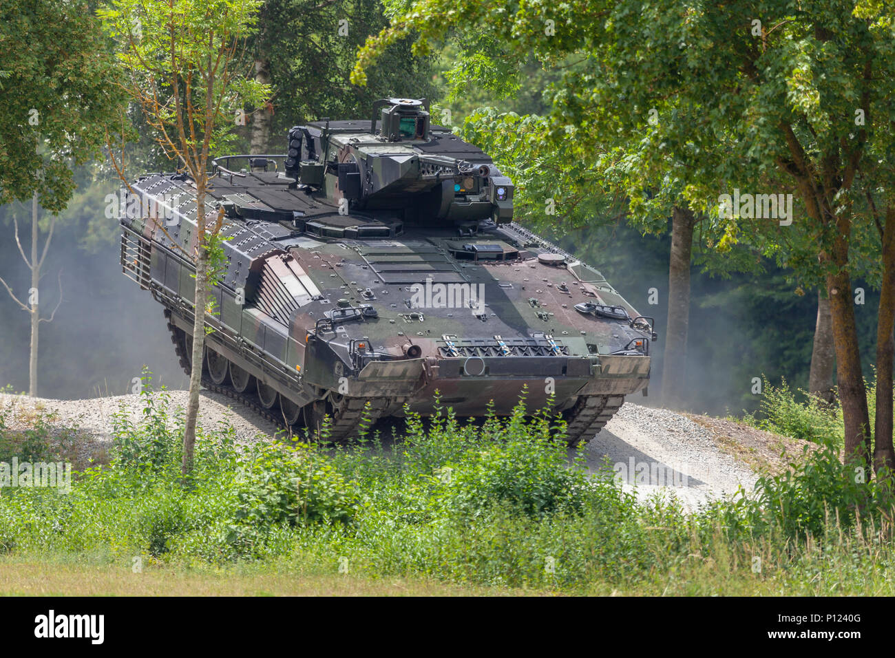 German infantry fighting vehicle drives on a street Stock Photo - Alamy