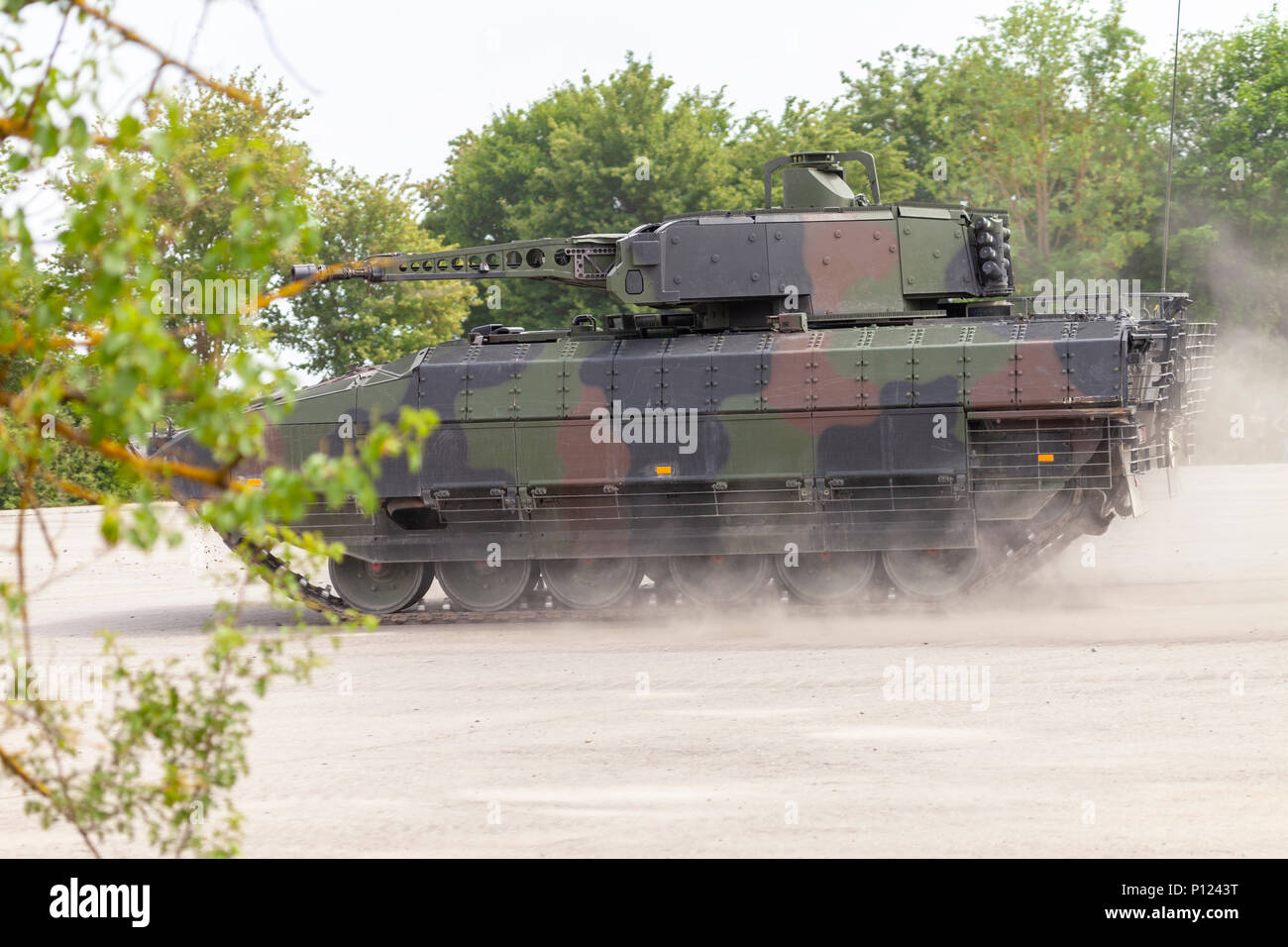 German infantry fighting vehicle drives on a street Stock Photo - Alamy