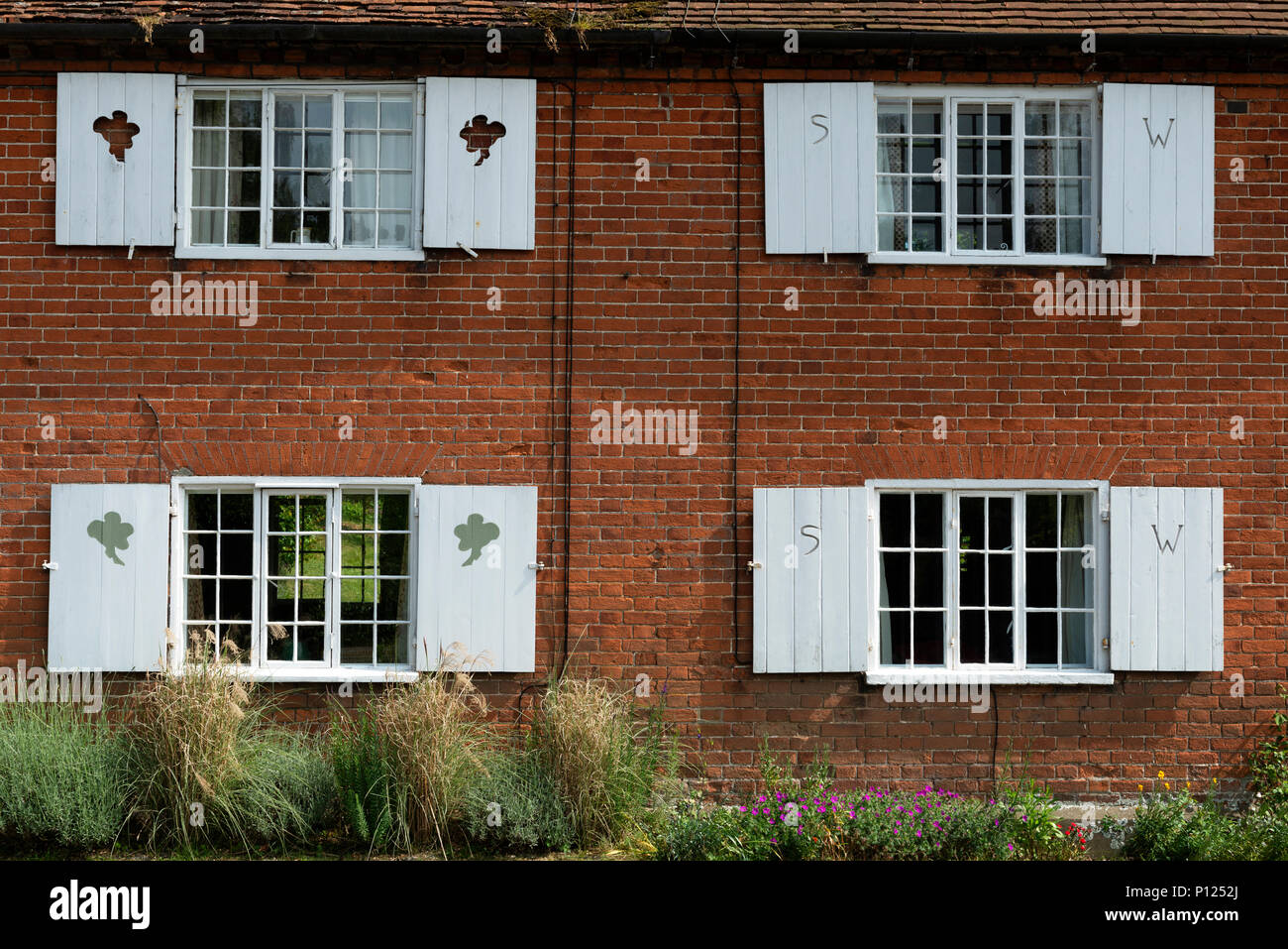 Wooden window shutters hi-res stock photography and images - Alamy