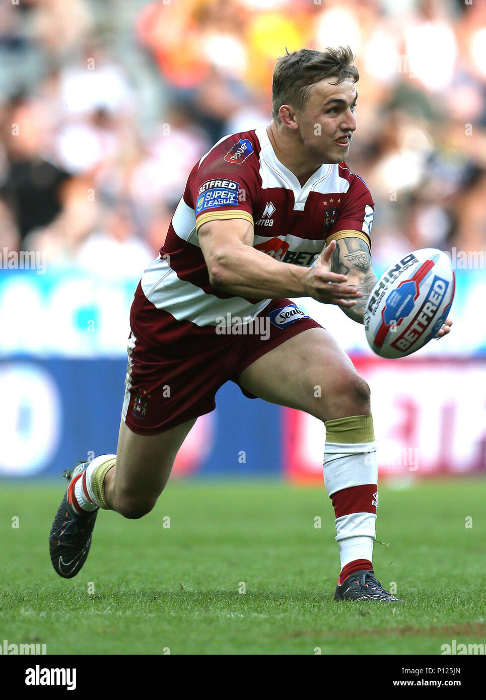 Wigan Warriors' Sam Powell Stock Photo - Alamy
