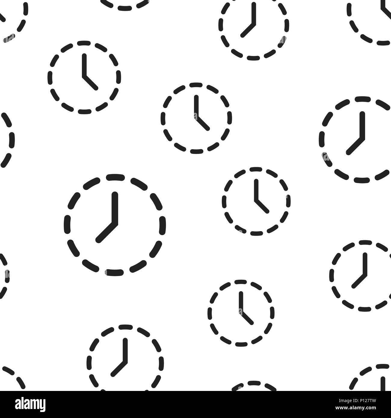Clock pattern Stock Vector Images - Alamy