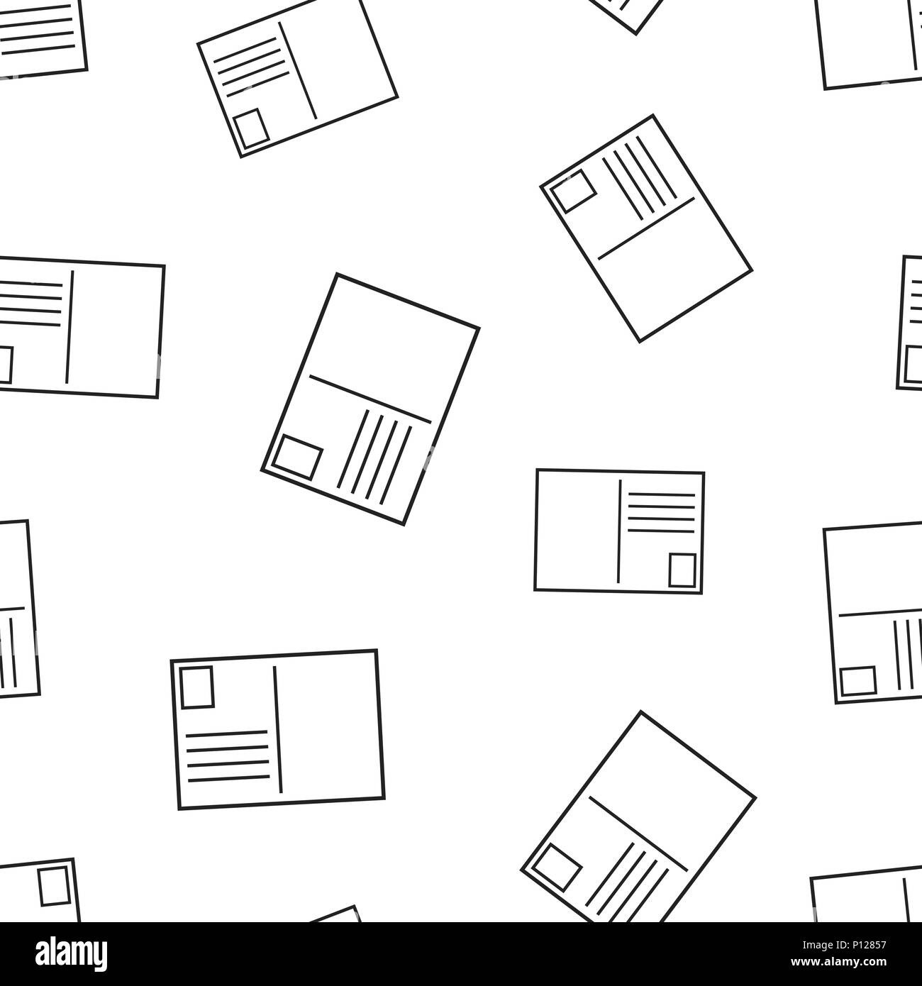 Postcard envelope icon seamless pattern background. Business concept ...