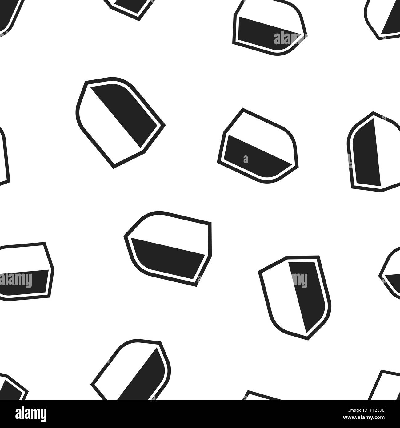 Shield Protect Icon Seamless Pattern Background Business Concept Vector Illustration Shield