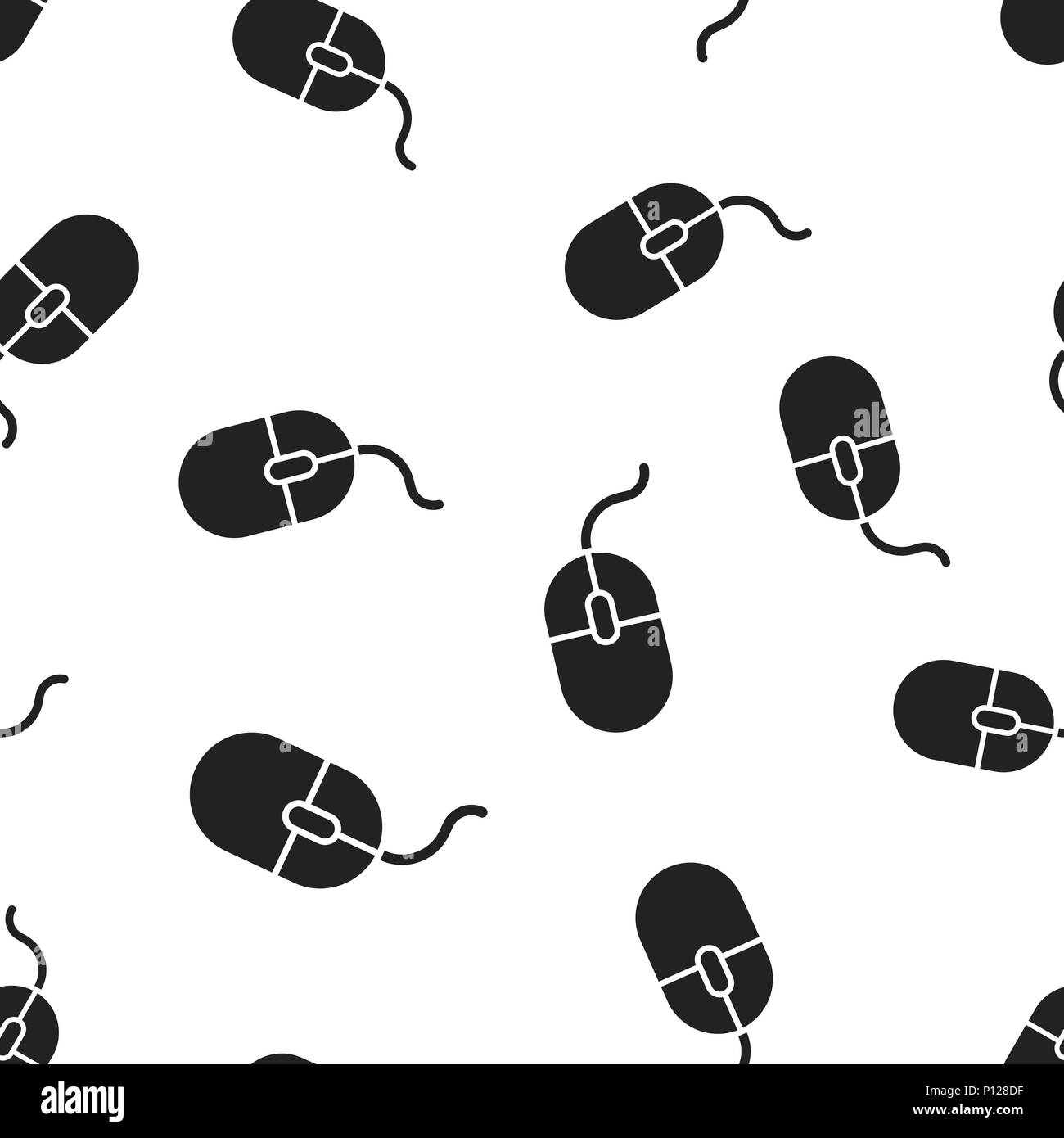Computer mouse icon seamless pattern background. Business concept ...
