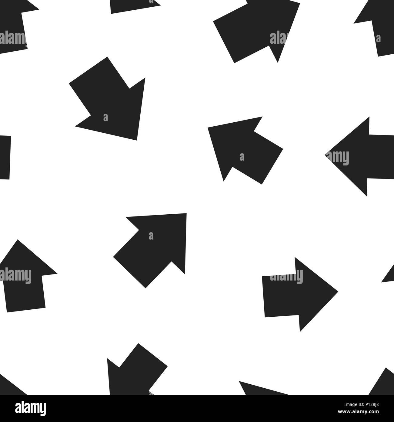 Arrow icon seamless pattern background. Business concept vector ...