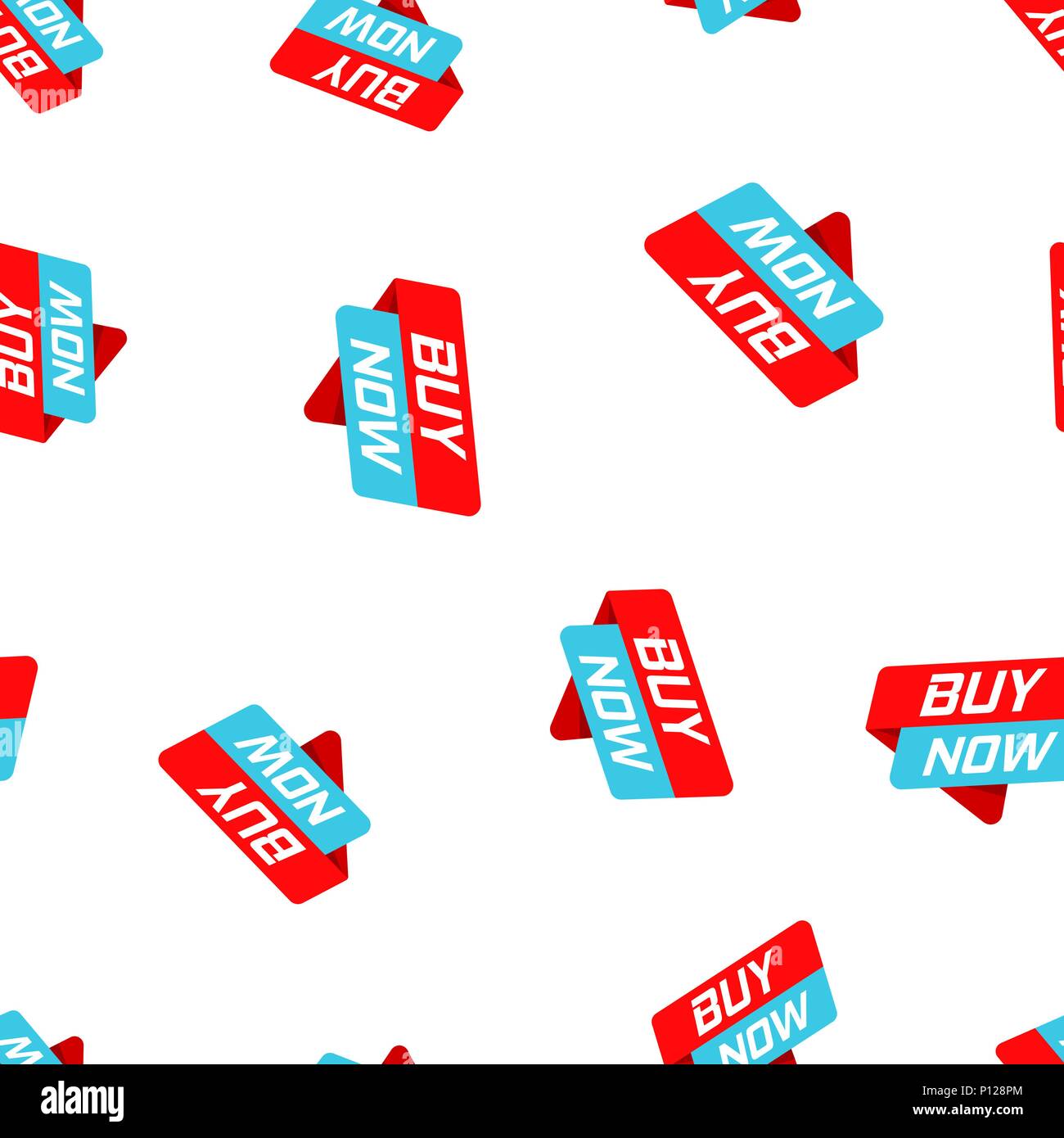 Buy now banner badge icon seamless pattern background. Business concept ...