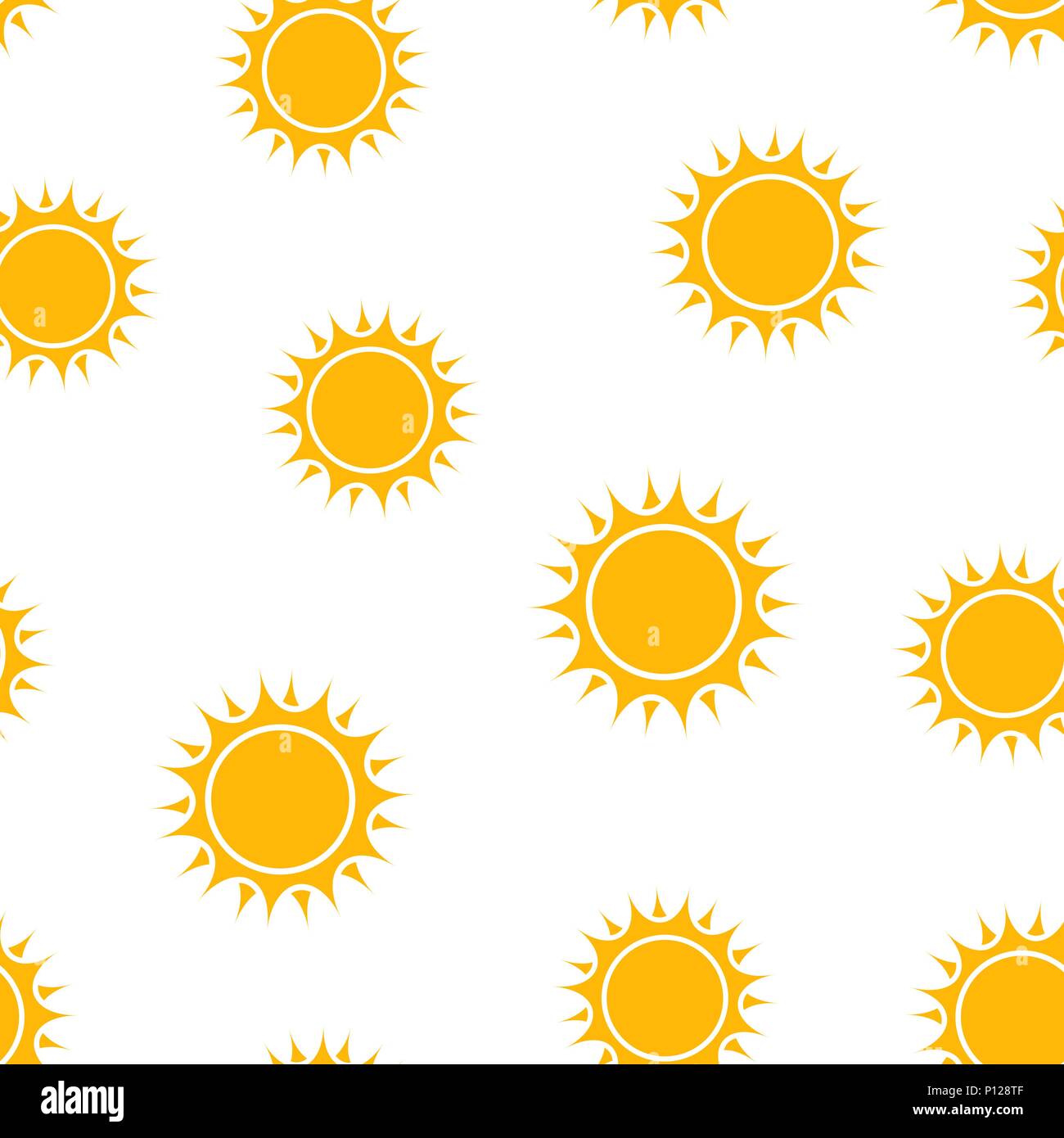 Sun icon seamless pattern background. Business concept vector ...
