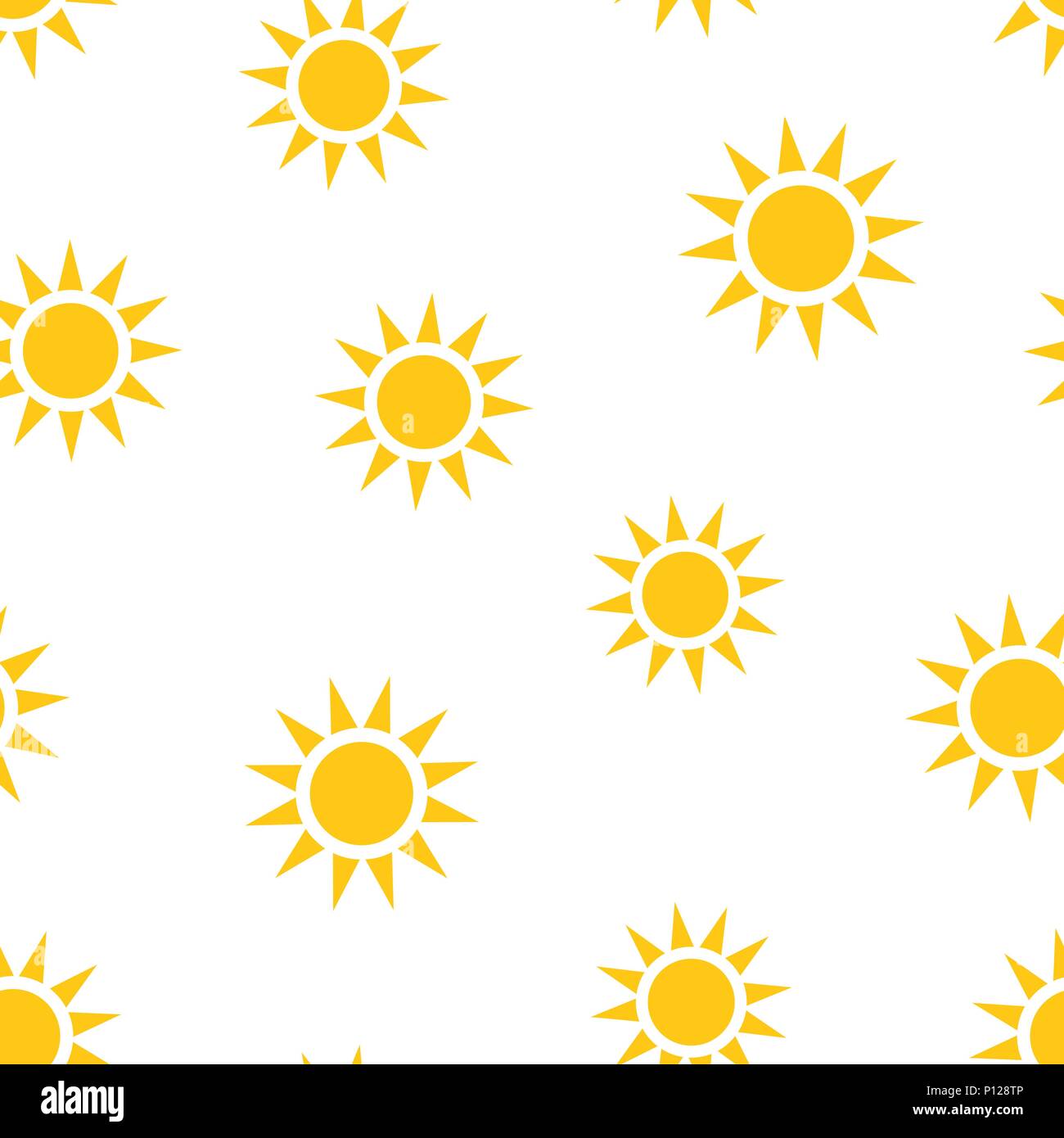 Sun icon seamless pattern background. Business concept vector ...