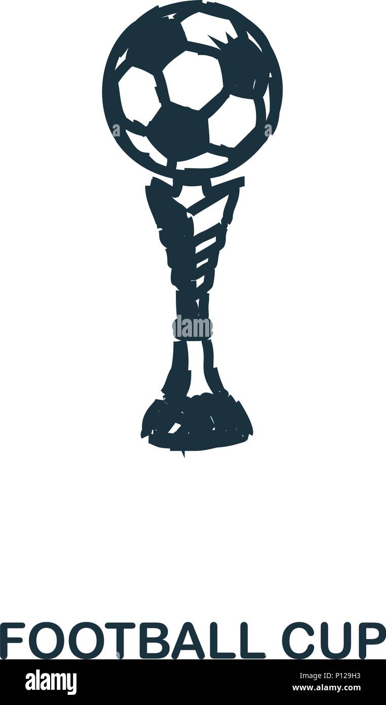 Football Cup icon. Mobile apps, printing and more usage. Simple element ...