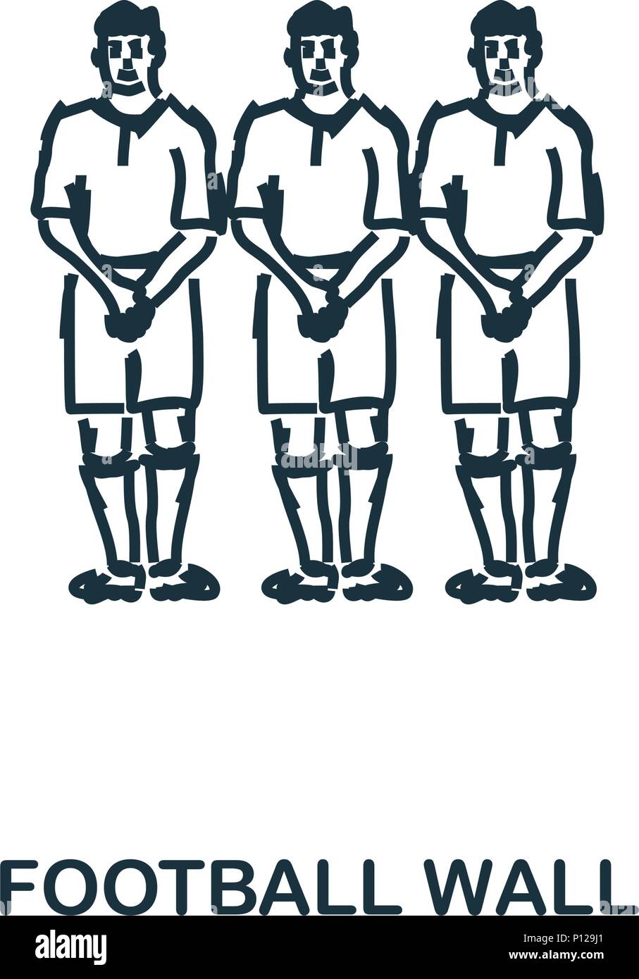 Football Wall icon. Mobile apps, printing and more usage. Simple ...