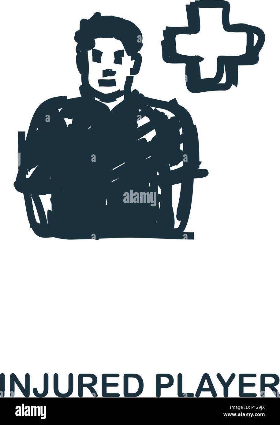 Injured athlete field Stock Vector Images - Alamy