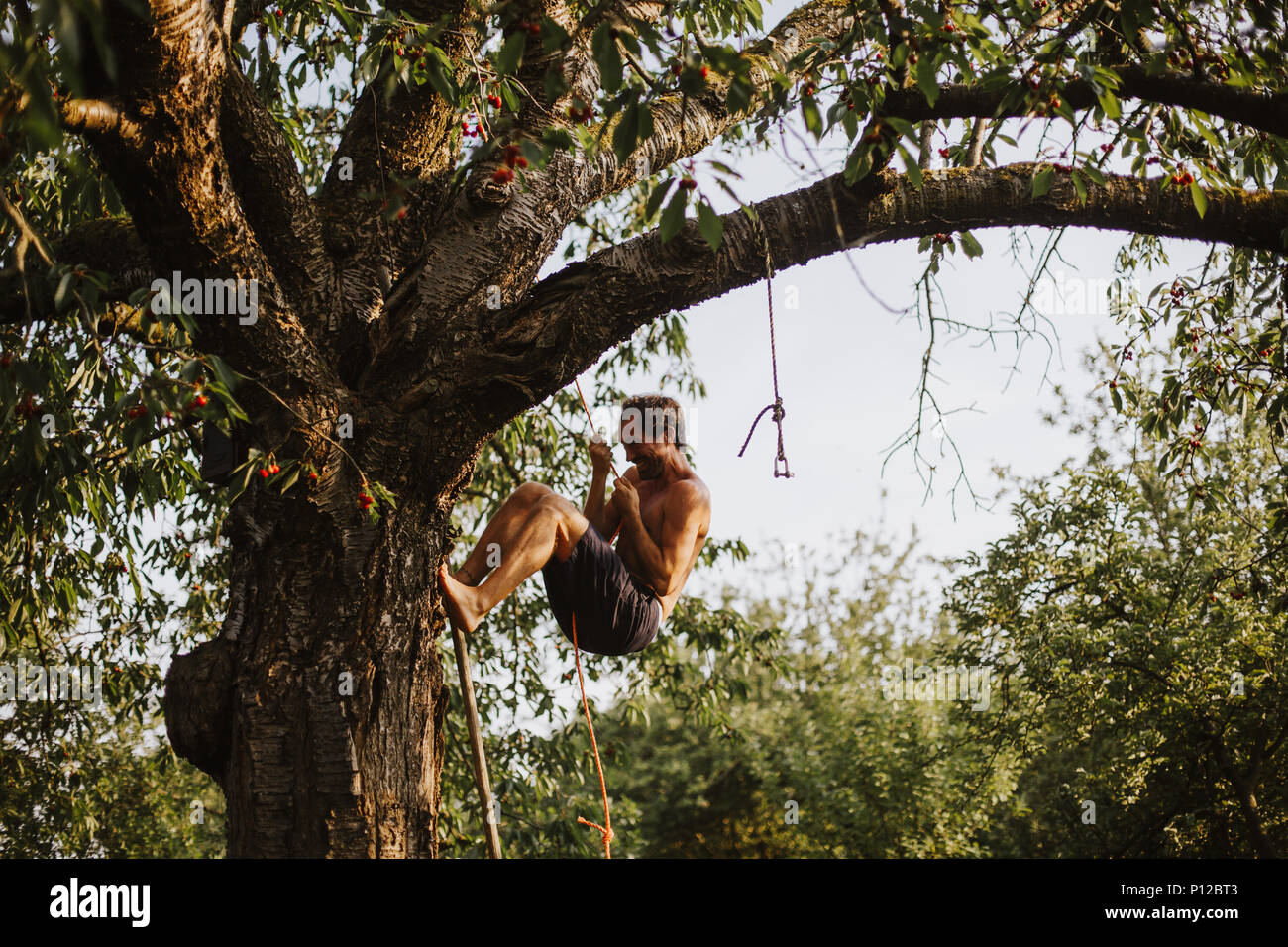 Feet young adventurous man hi-res stock photography and images - Alamy
