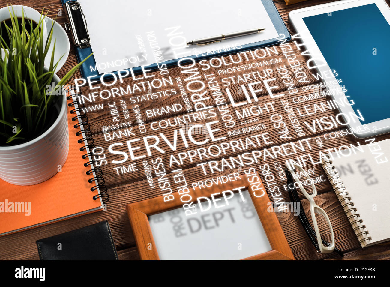 Modern workplace concept Stock Photo - Alamy