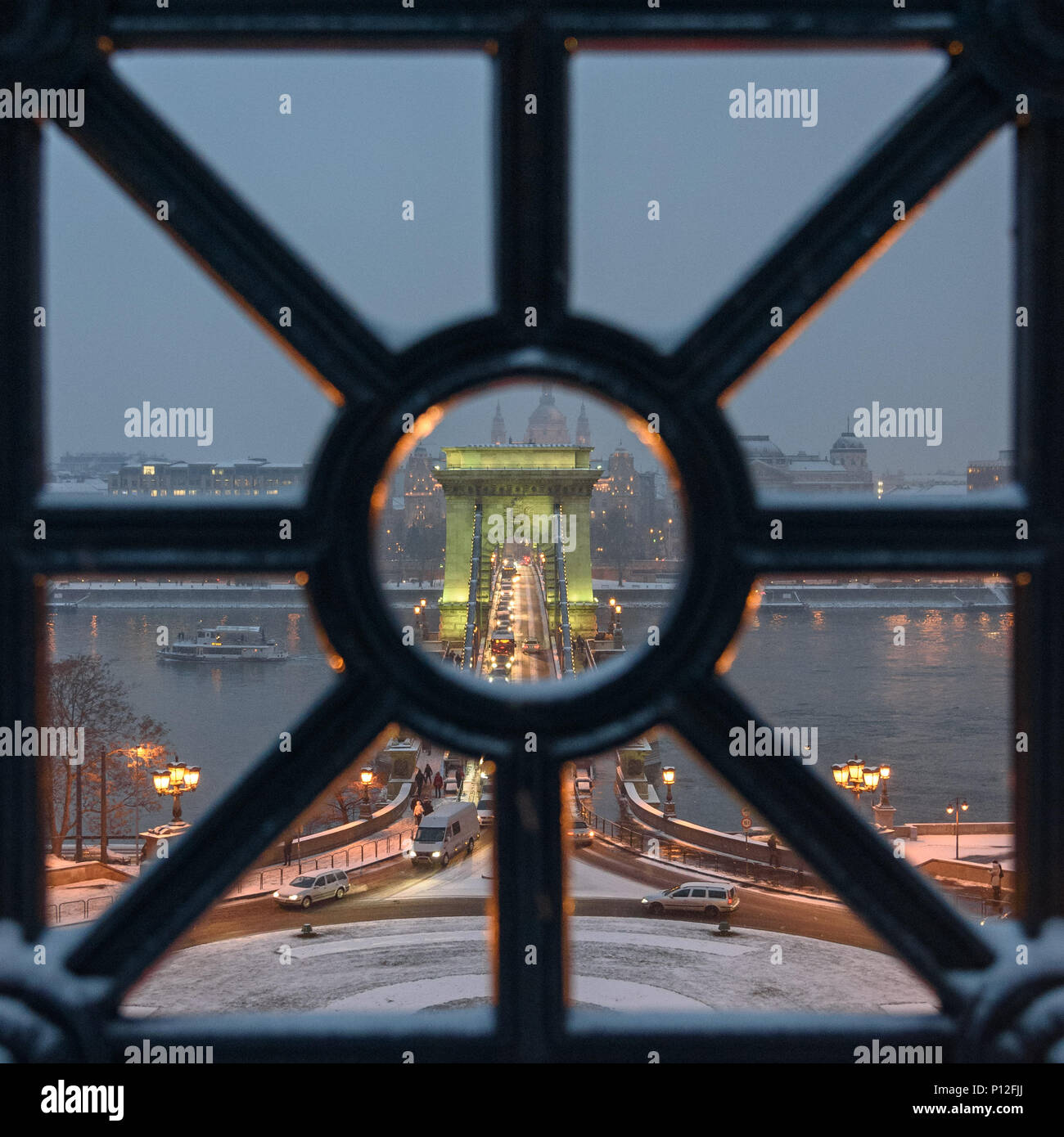 Budapest winter snow river hi-res stock photography and images - Alamy