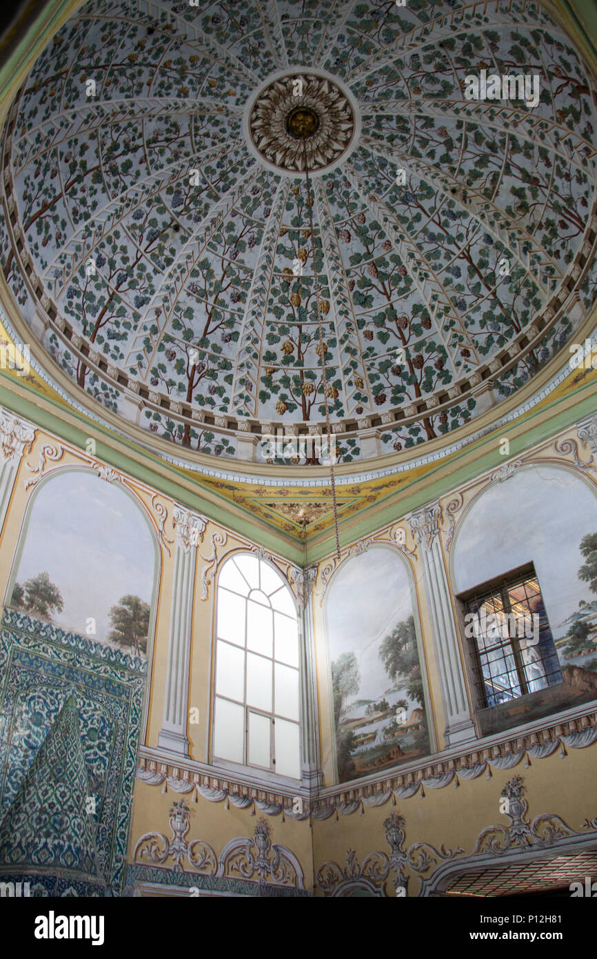 Inner view of dome in Ottoman architecture in, Istanbul, Turkey Stock ...