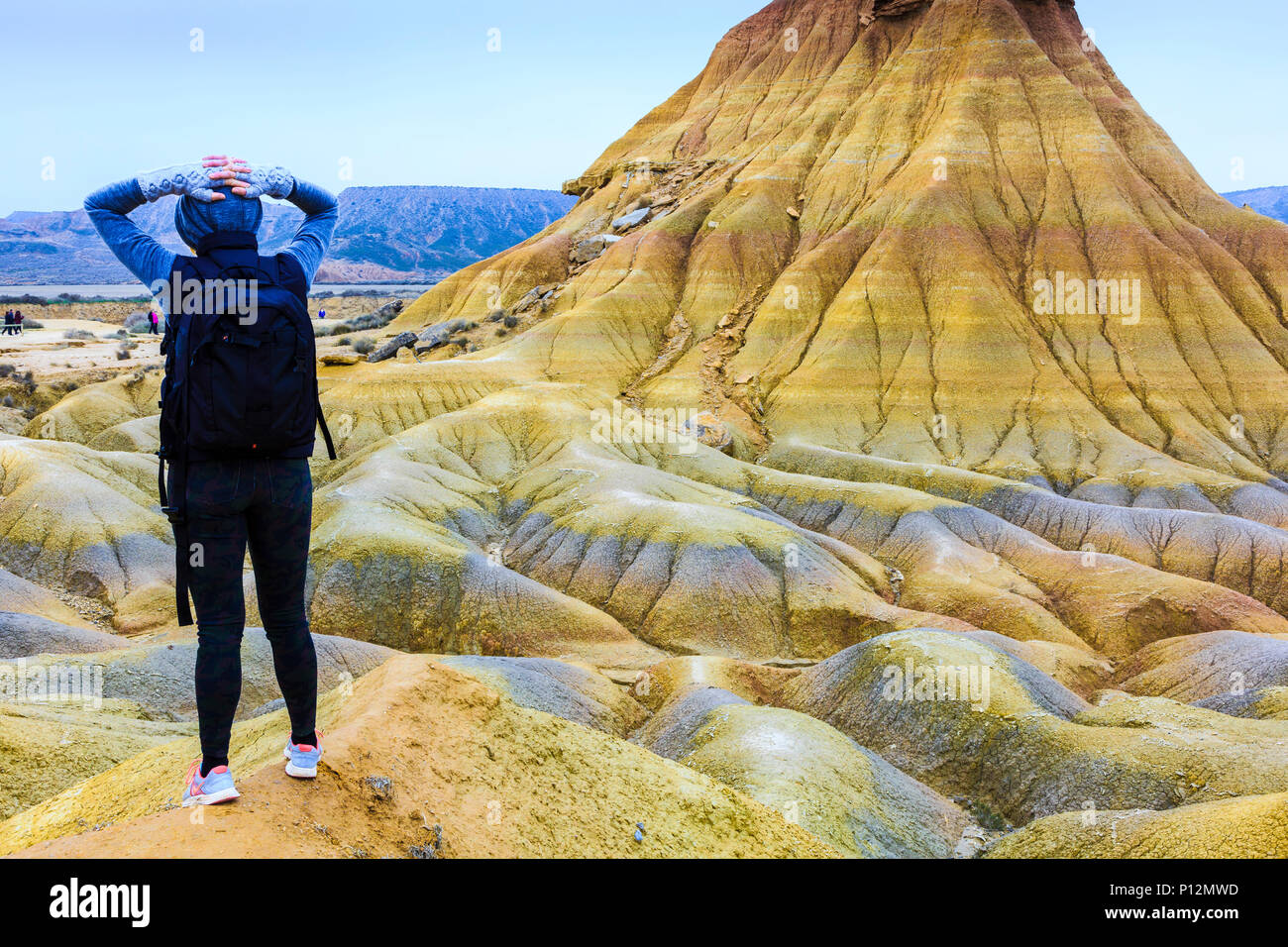 Castildetierra formation and desert Stock Photo - Alamy