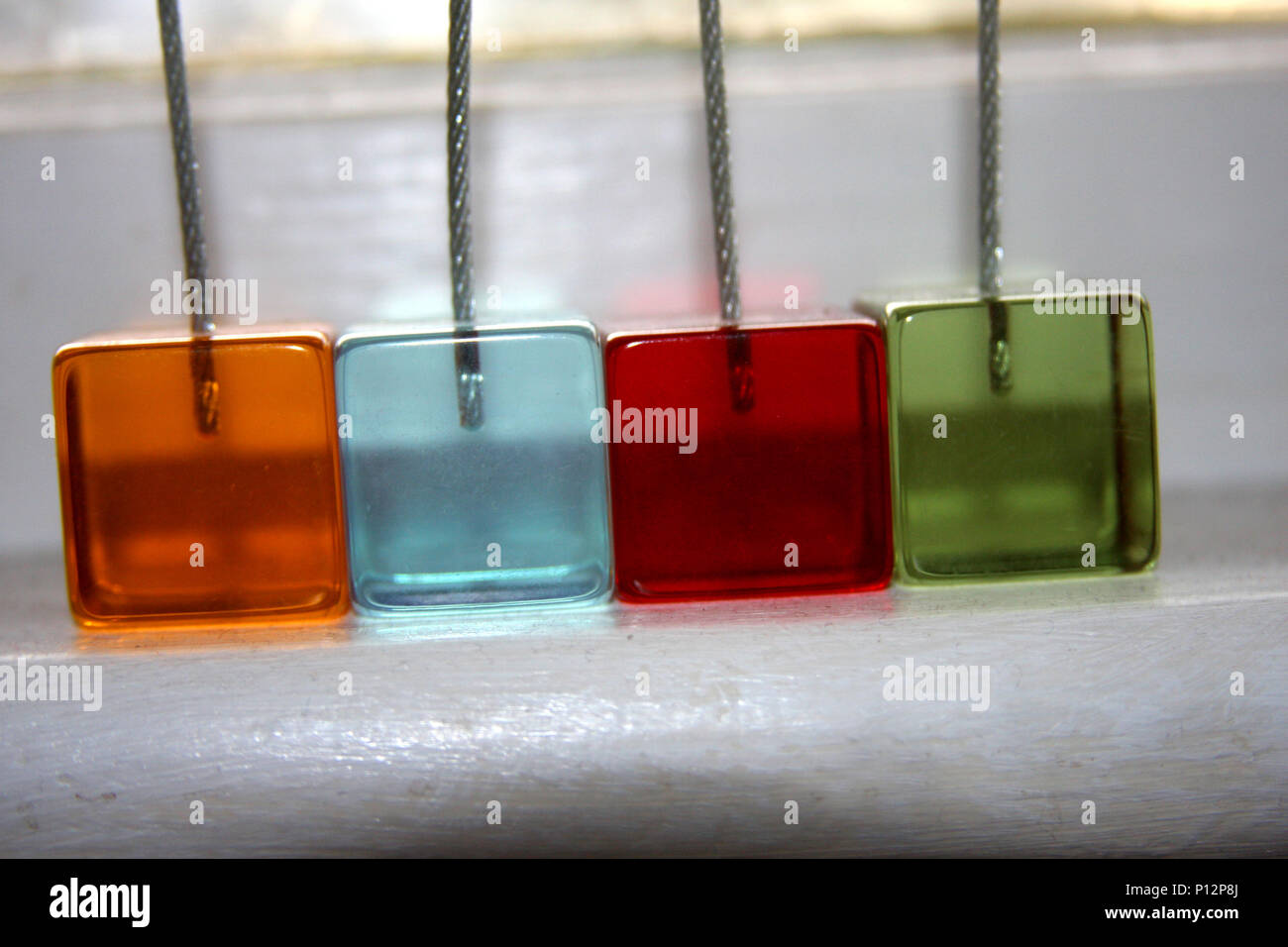 Colorful transparent small cubes Stock Photo - Alamy