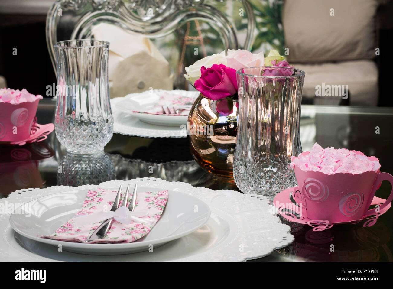 High Tea Party Stock Photo - Alamy