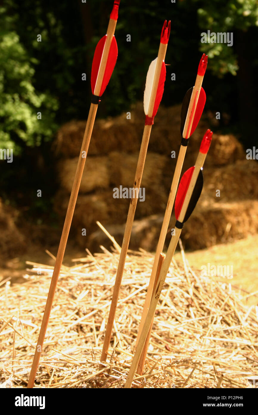 Traditional hand crafted arrows Stock Photo - Alamy