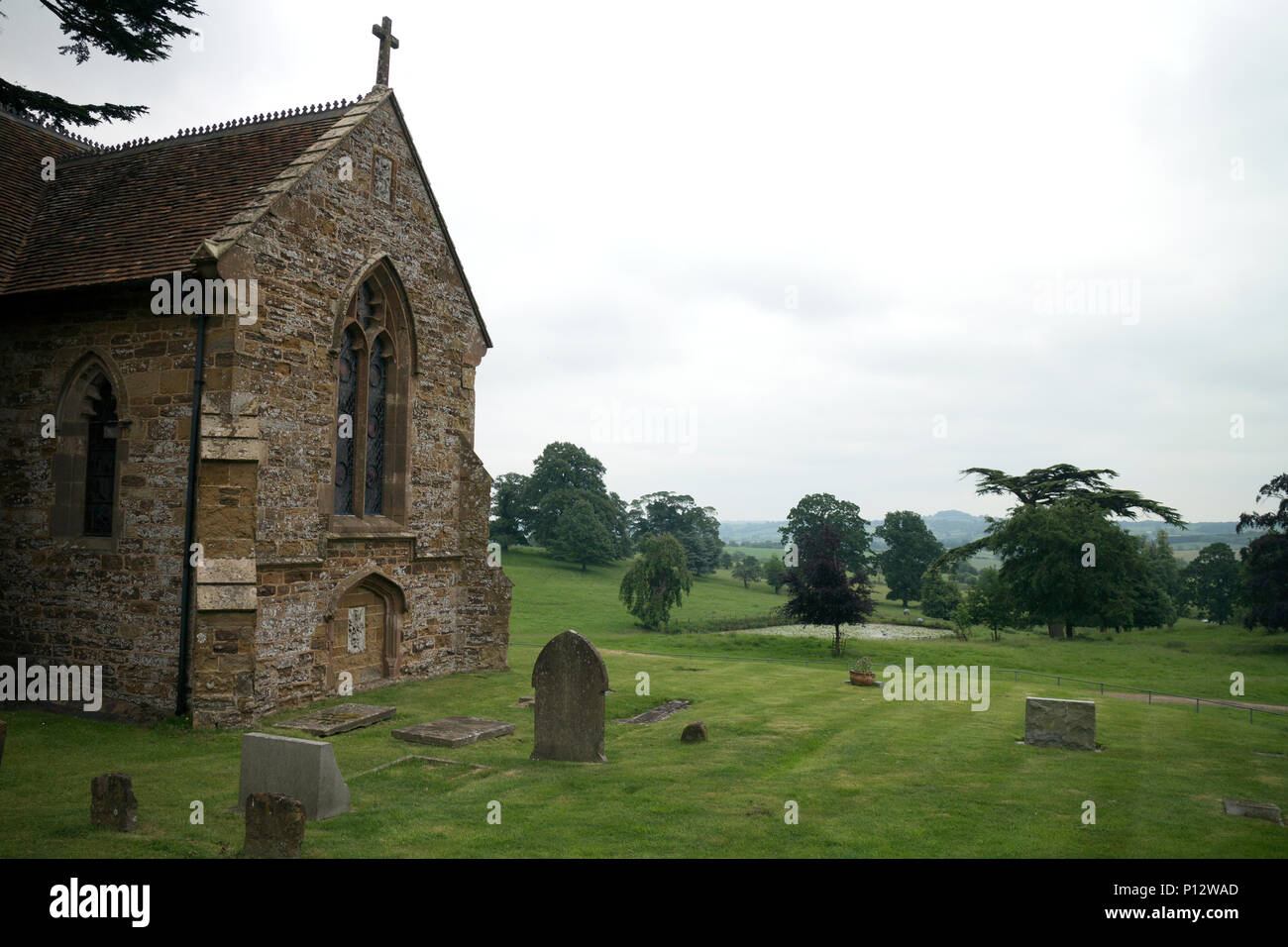 Church of St. John the Baptist in the Wilderness and view of the ...