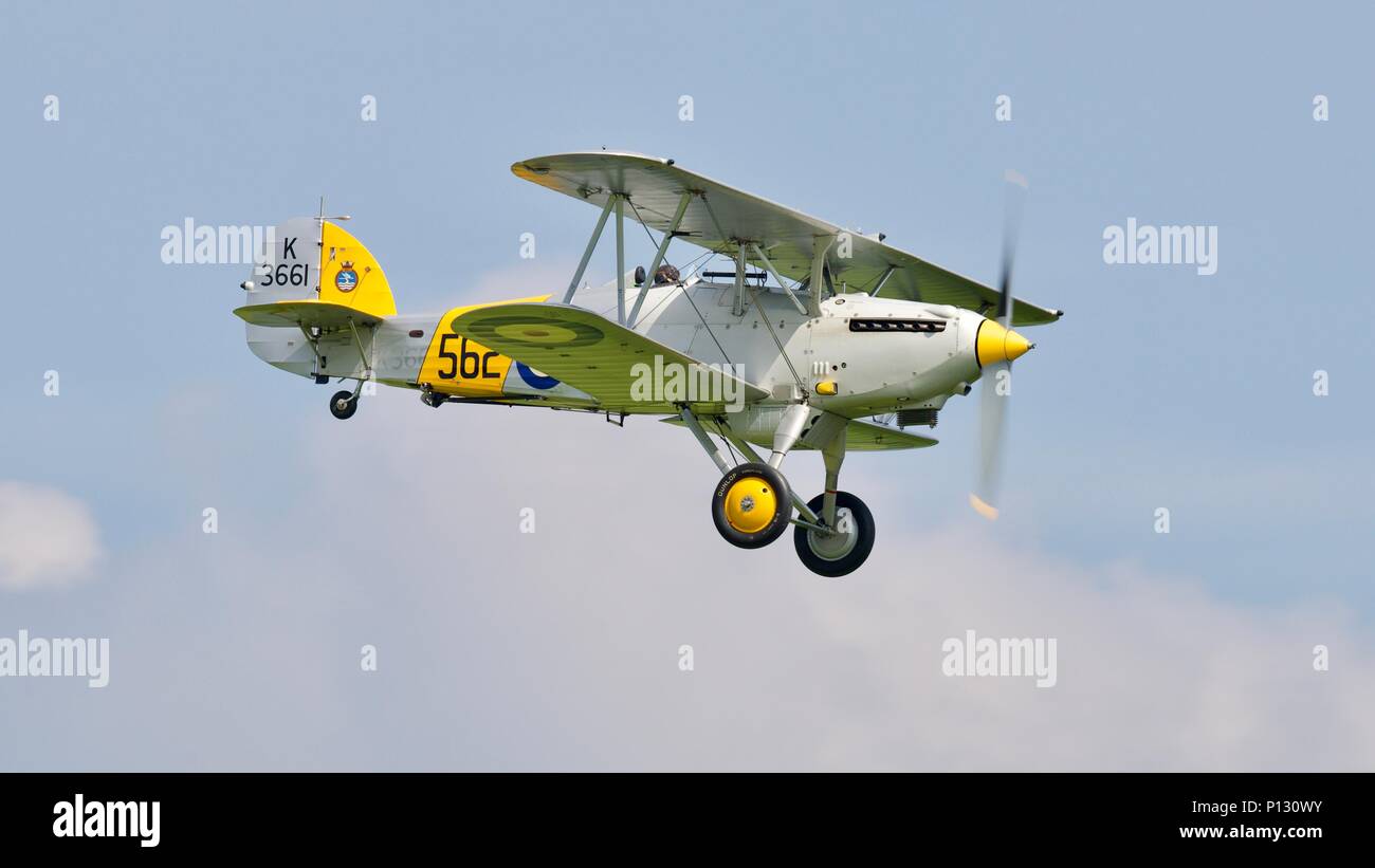 Hawker Nimrod II, (G-BURZ), K3661 flying at Fly Navy airshow at ...