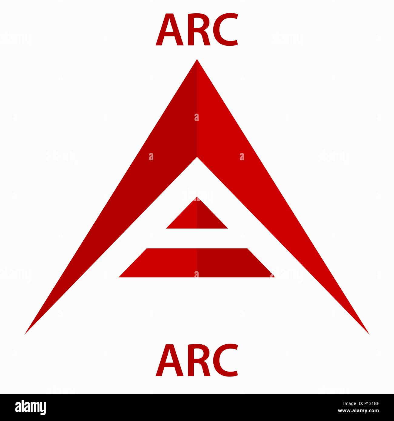 ARC Coin cryptocurrency blockchain icon. Virtual electronic, internet ...
