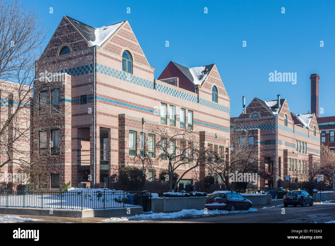 Post-modern housing complex in the Hyde Park neighborhood designed by ...