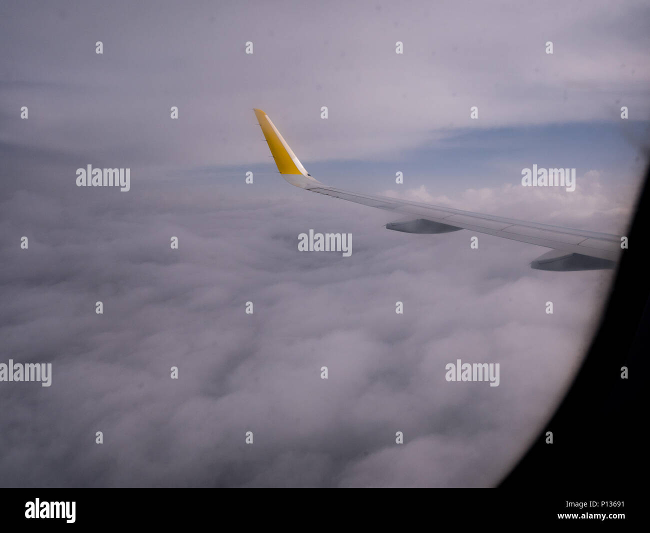 seen from the porthole of an airliner that left from Valencia to Rome ...