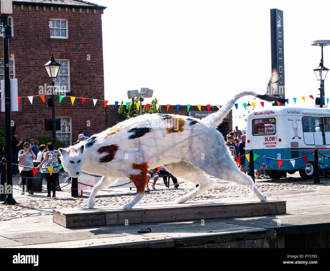 Ship's cat and Super rat, art exhibit by Faith Bebbington, Albert Dock ...