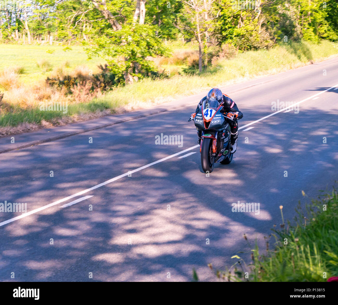 Isle of Man TT 2018. Tourist Trophy road race, mountain course Stock ...