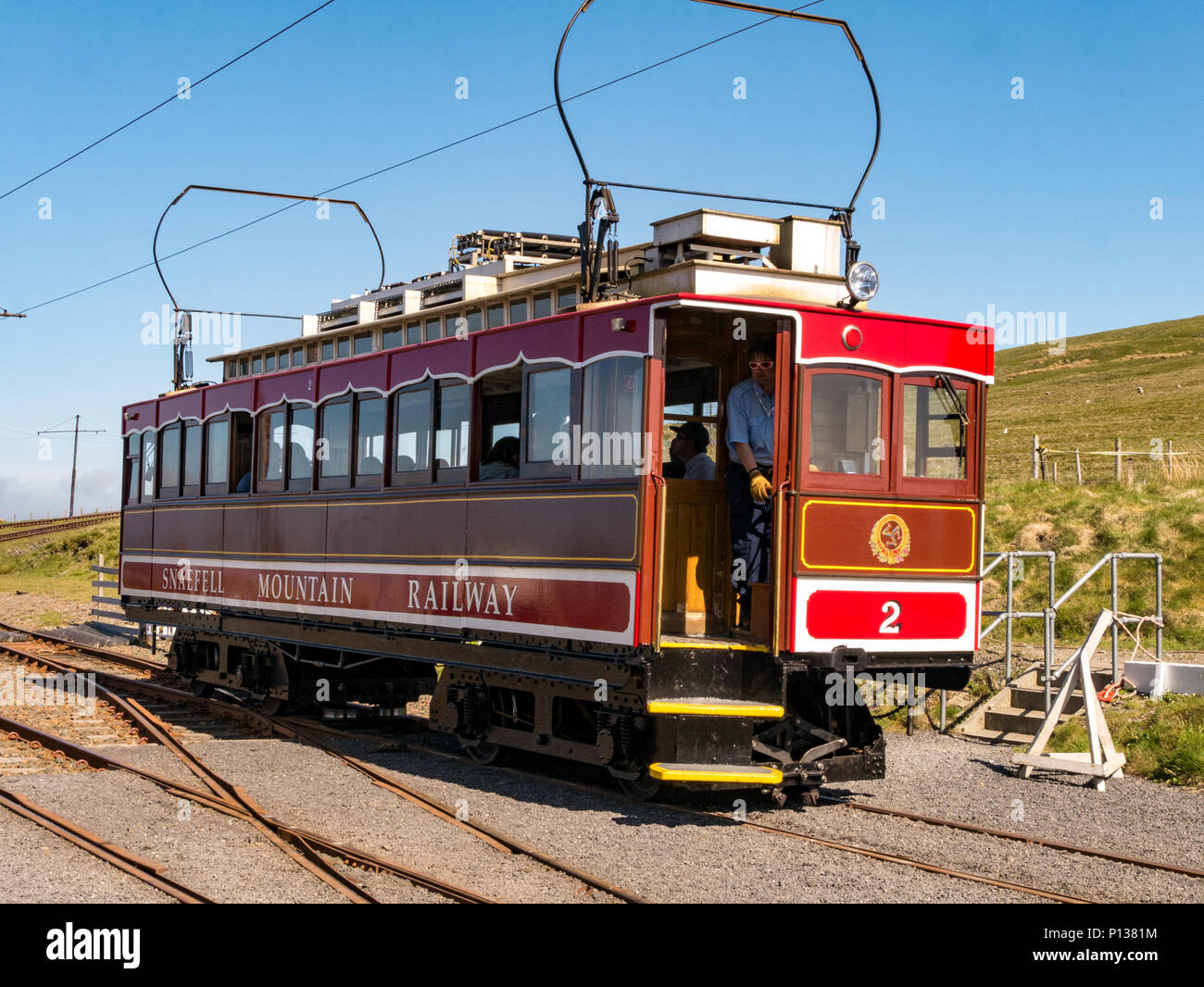 Changeover point from Manx Electric Railway (Douglas and Laxey Electric ...