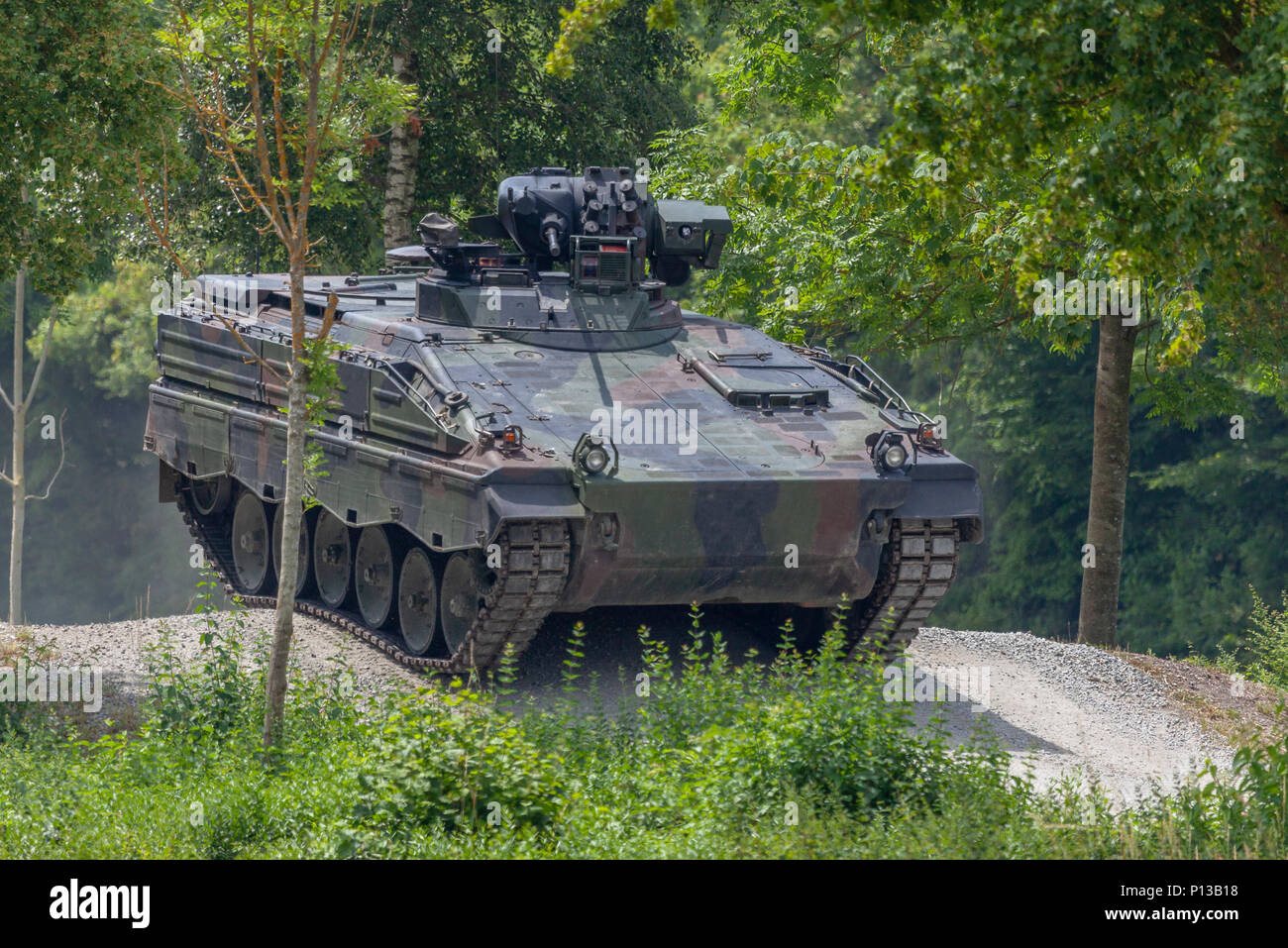 German infantry fighting vehicle drives on a road Stock Photo - Alamy