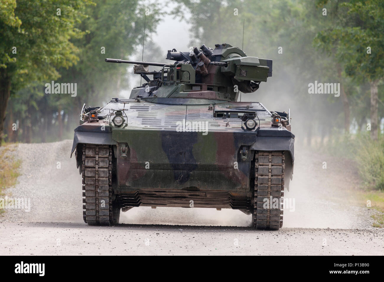 German infantry fighting vehicle drives on a road Stock Photo - Alamy