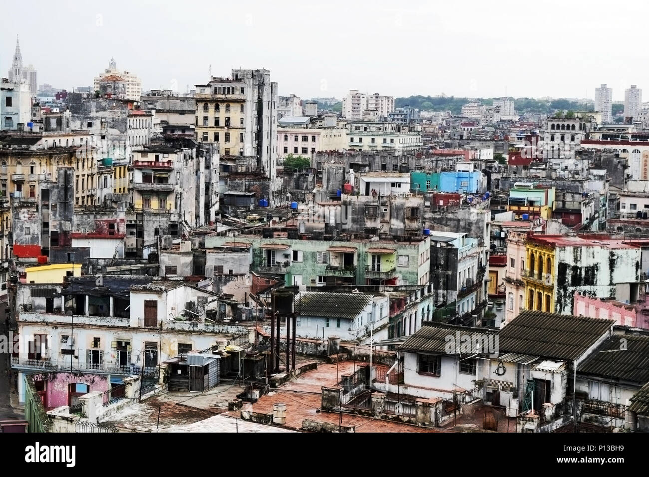 Skyline of Havana, Cuba seen from downtown - June 2016 Stock Photo - Alamy