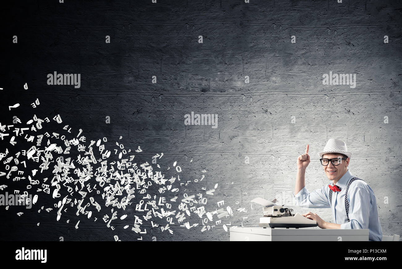 Creative inspiration of young writer Stock Photo - Alamy