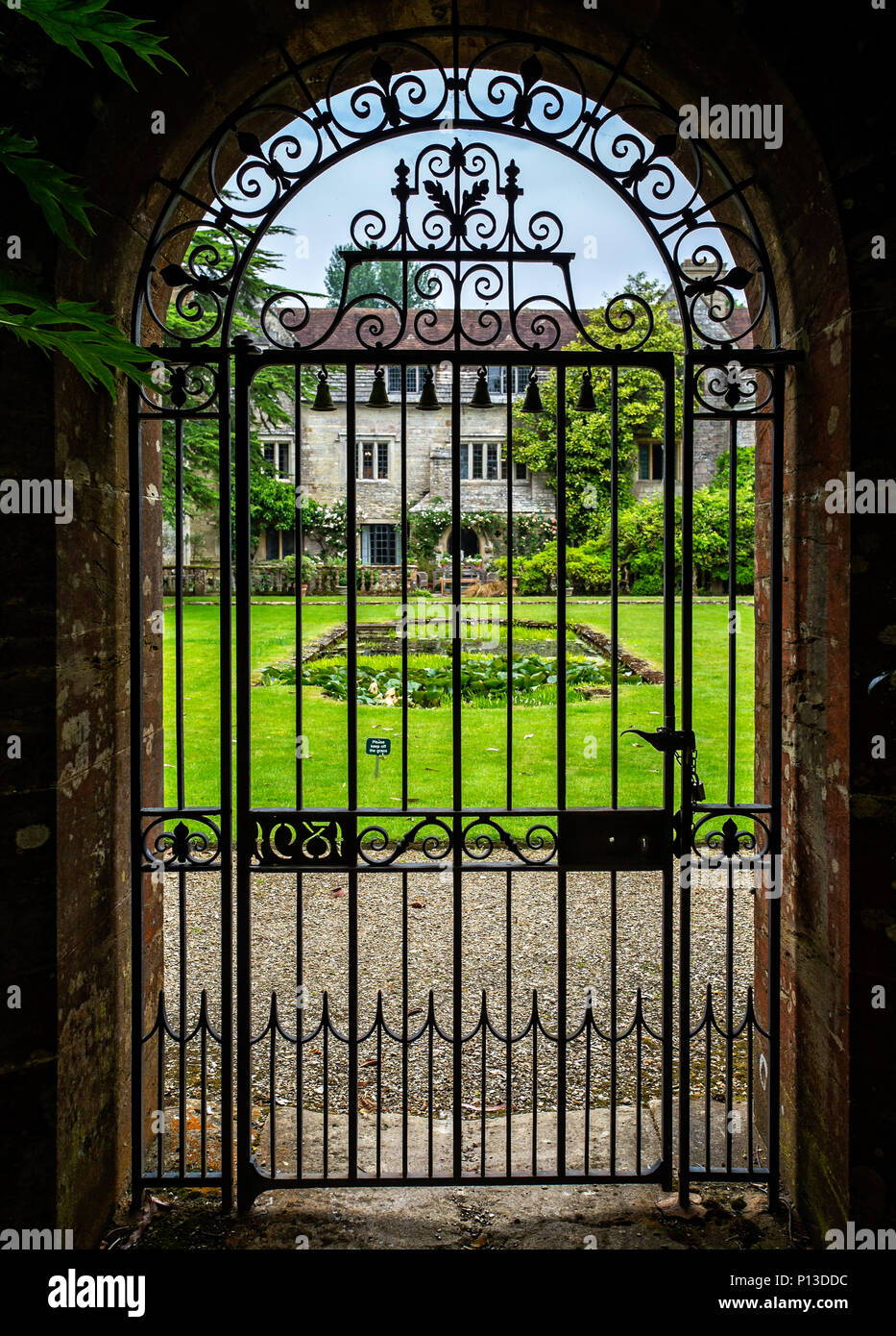 Ornate gate with bells hi-res stock photography and images - Alamy