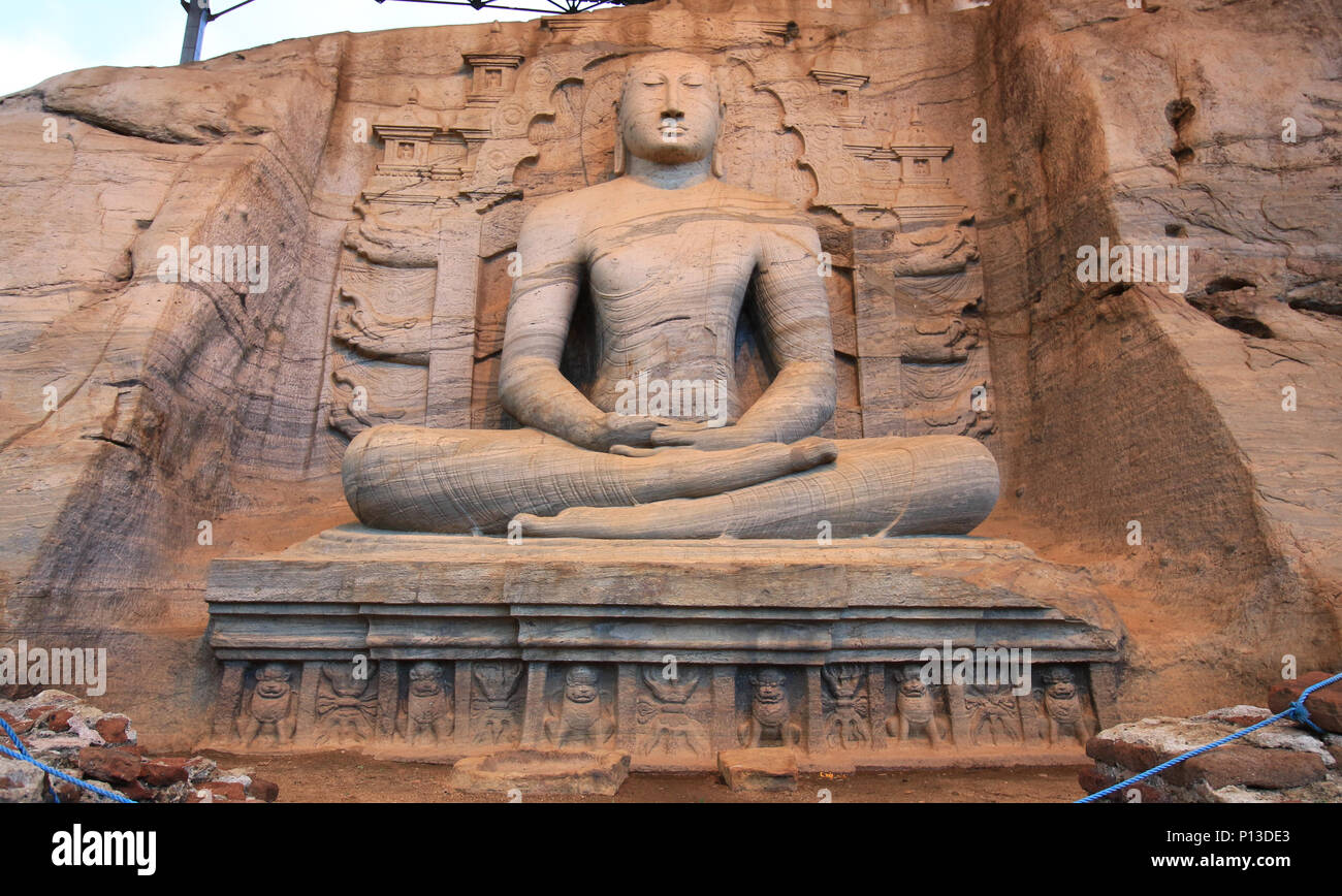 Buddha image gal vihara polonnaruwa hi-res stock photography and images ...