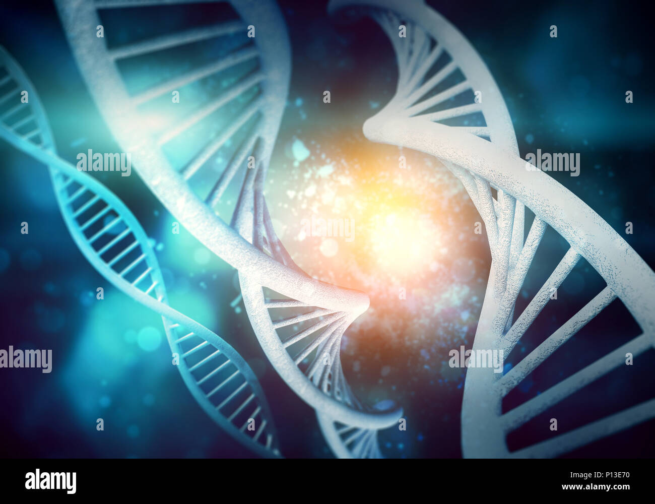 DNA molecules background Stock Photo - Alamy