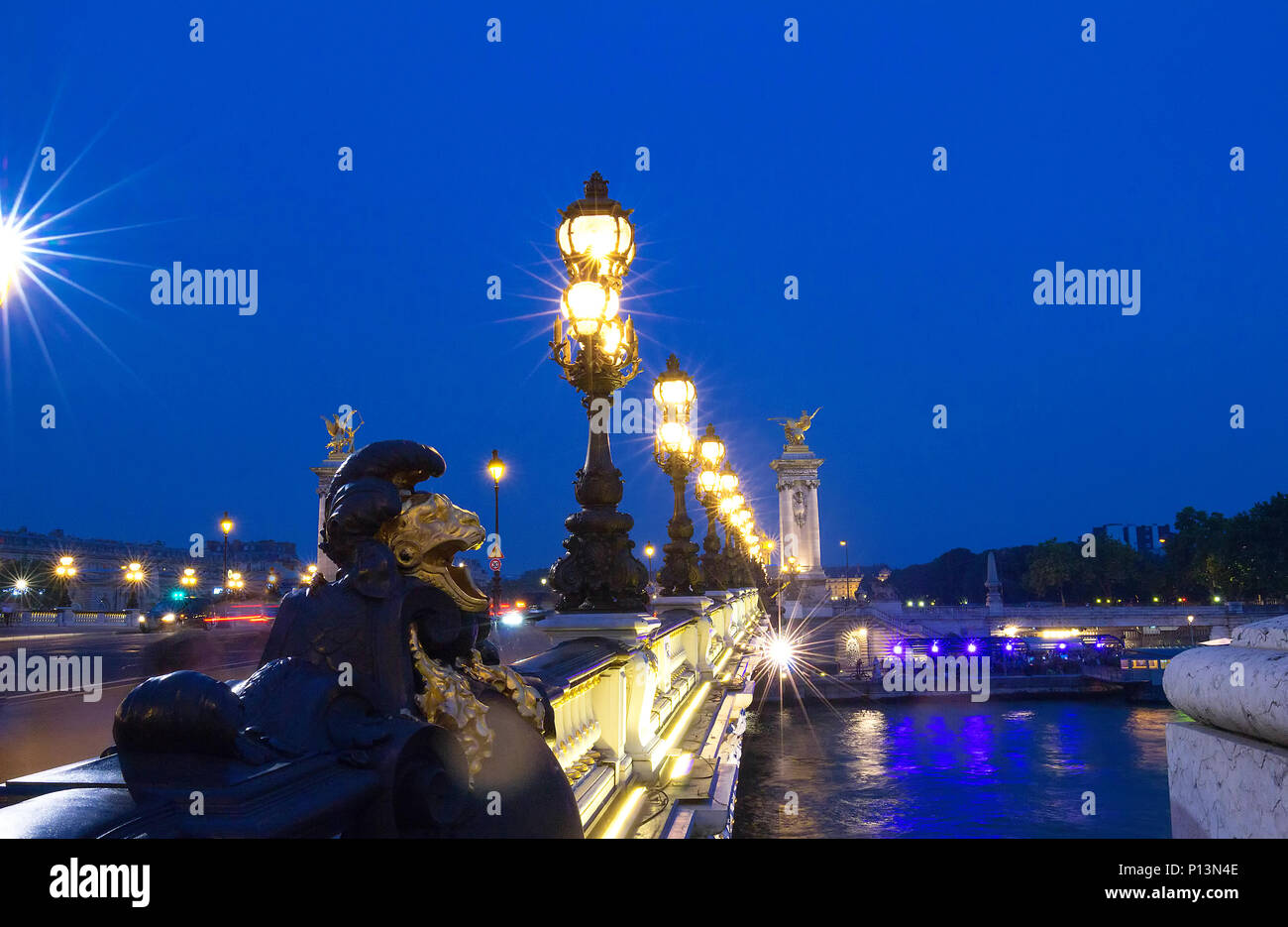 The famous Alexandre III bridge in Paris, France Stock Photo - Alamy