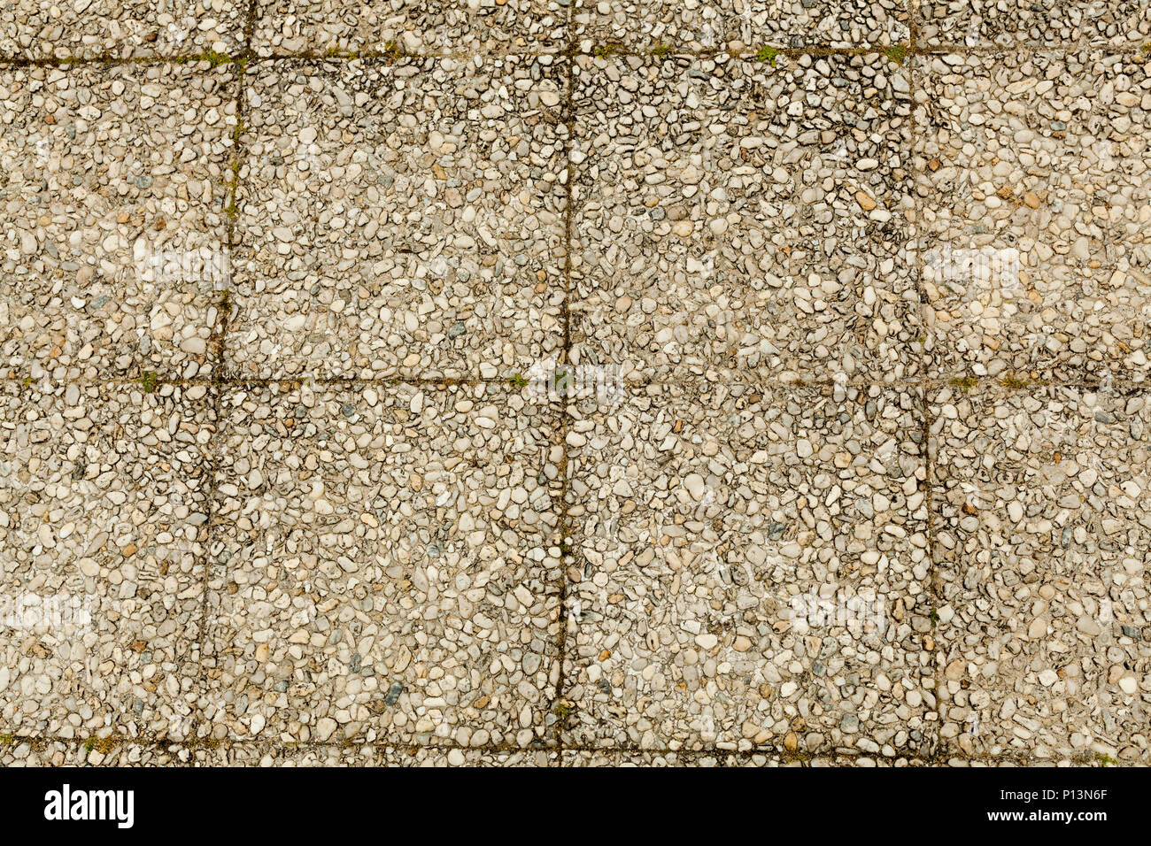 Pebble stone floor tile seamless background. Cement mixed gravel pebble ...