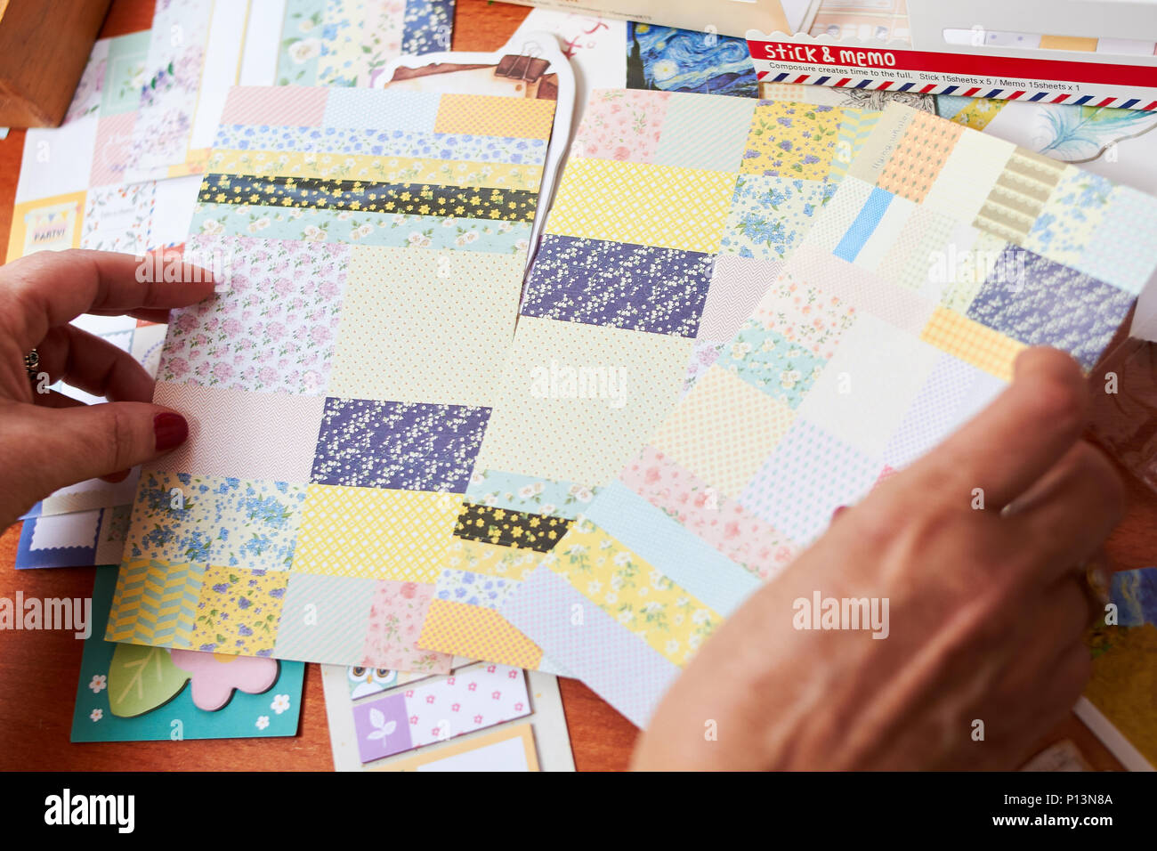 Vintage Scrapbook Paper High Resolution Stock Photography and Images ...